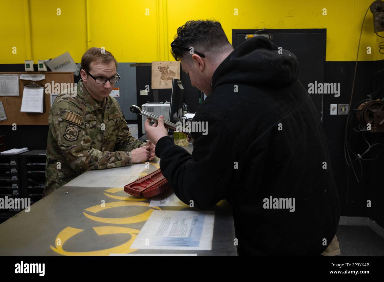 Senior Airman Joseph Ridders (left), 80th Fighter Generation Squadron ...