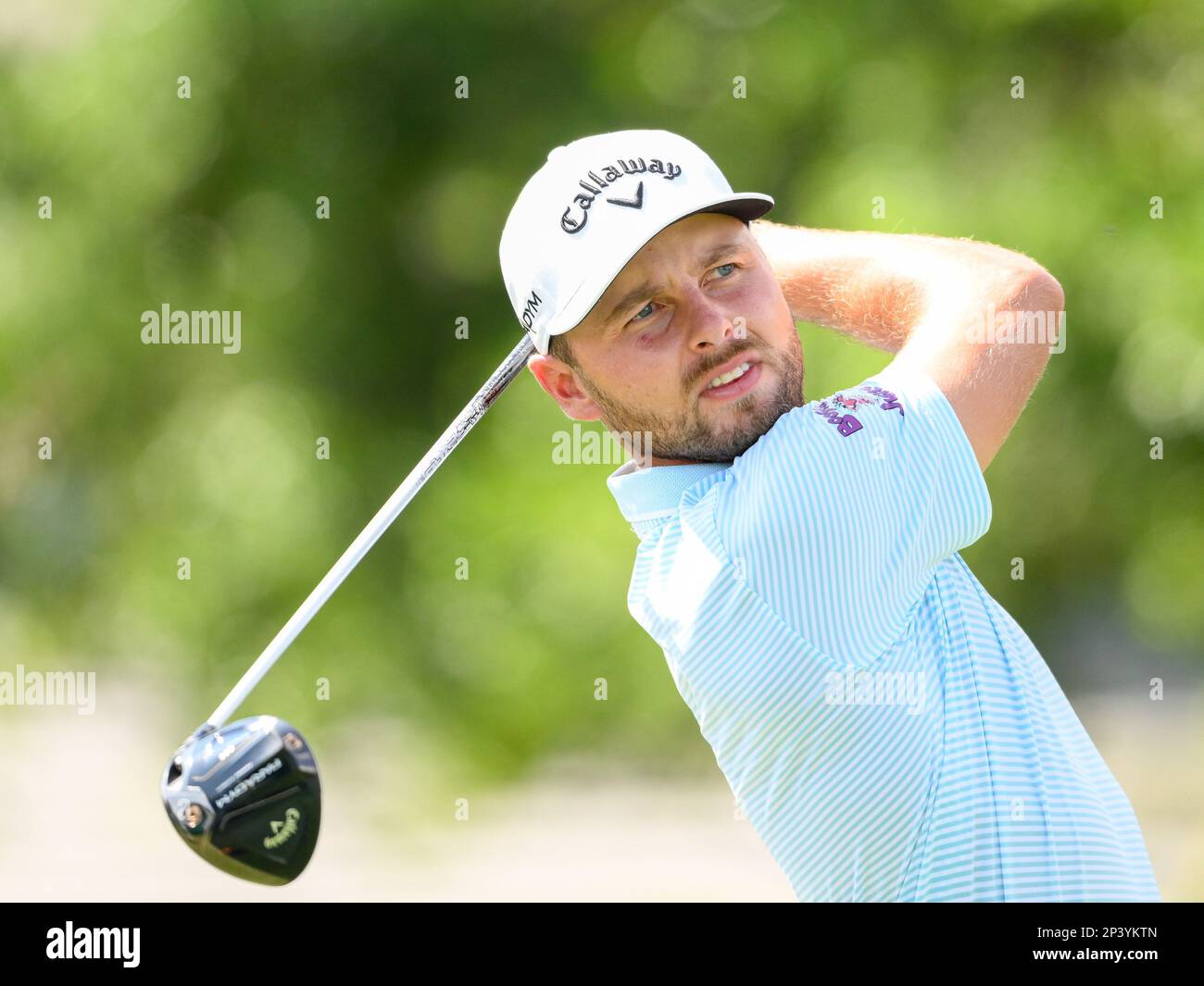 Orlando, FL, USA. 5th Mar, 2023. Adam Svensson of Canada on #1 tee ...