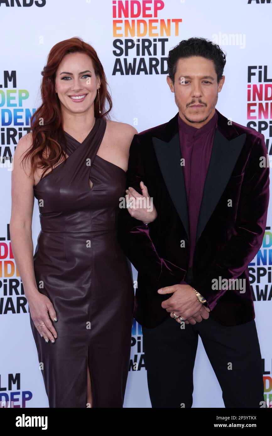 Meghan McDermott and Theo Rossi attend the 2023 Film Independent Spirit ...