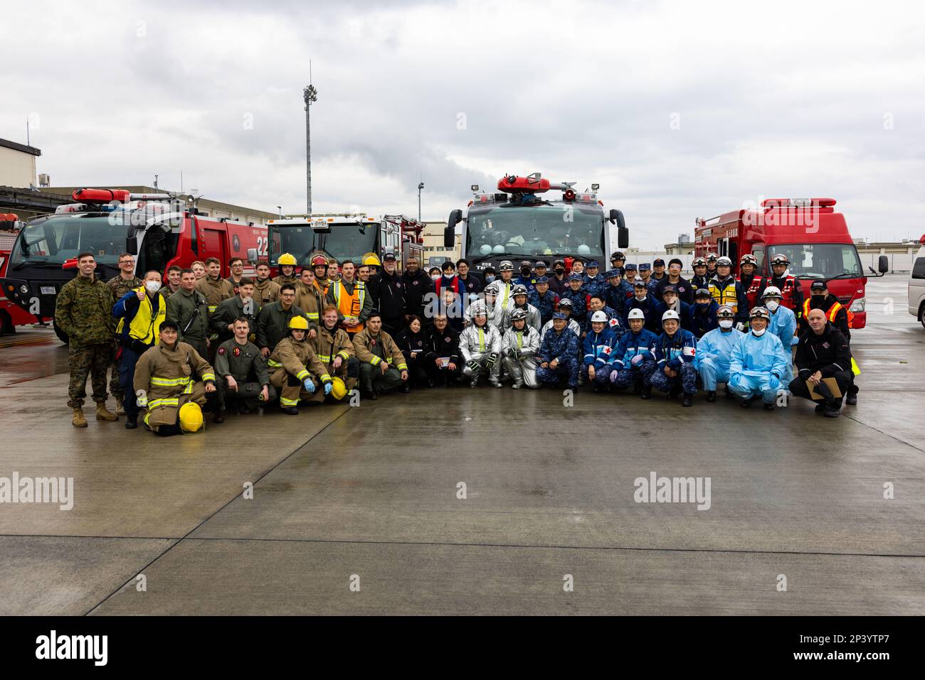 U.S. Marines, Sailors, and first responders with Marine Corps Air ...