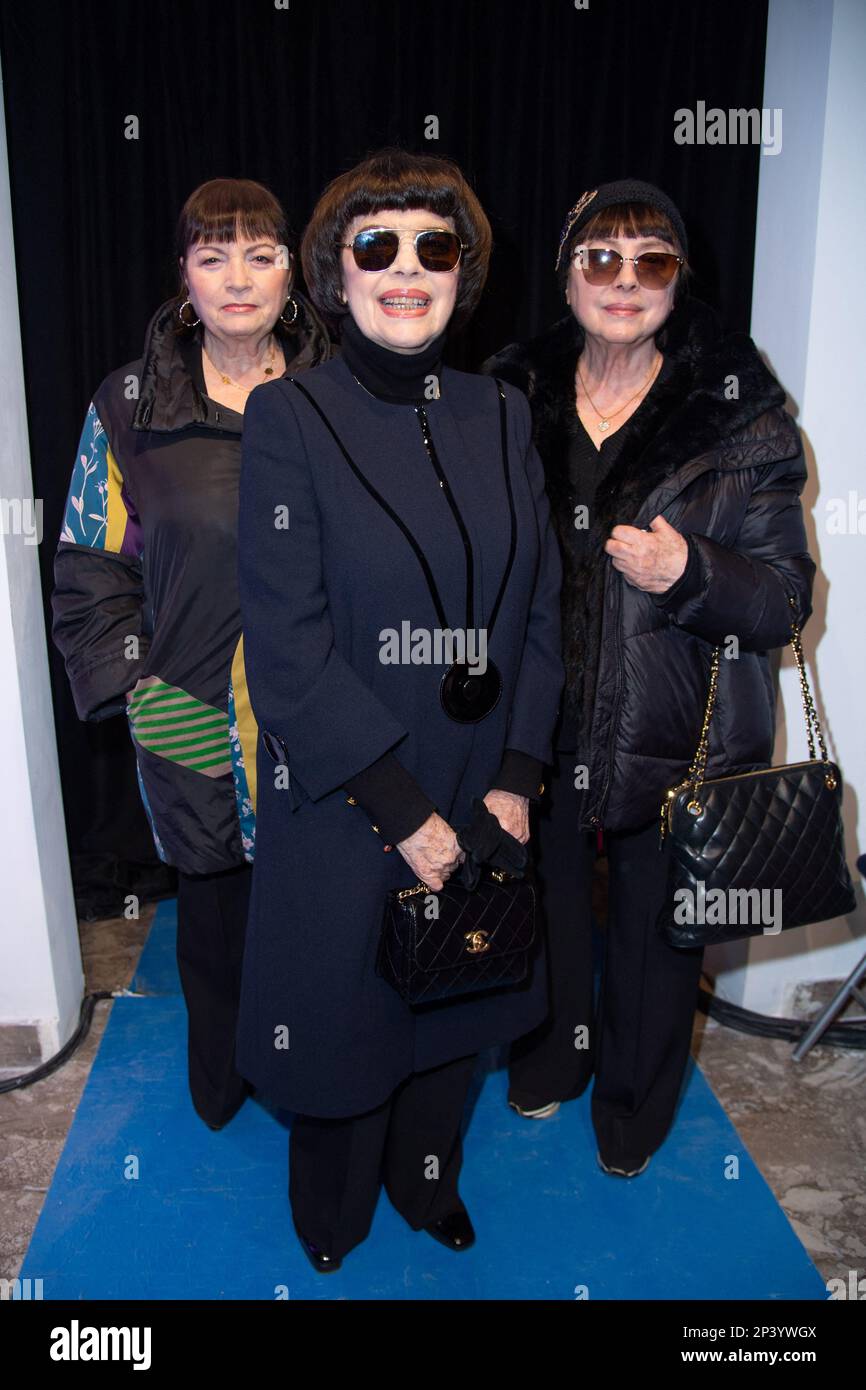 Paris, France. 05th Mar, 2023. Mireille Mathieu with her sisters ...