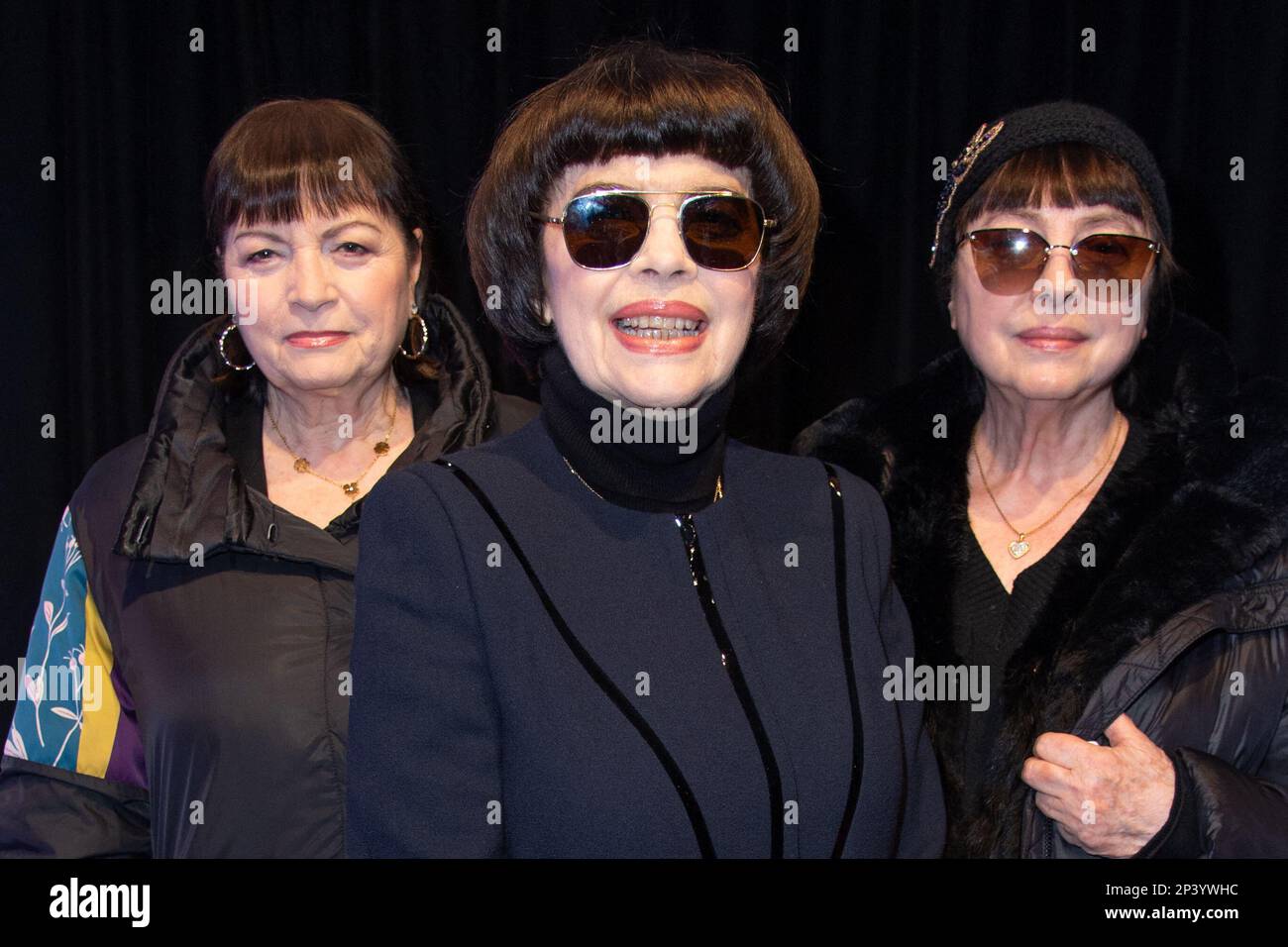 Paris, France. 05th Mar, 2023. Mireille Mathieu with her sisters ...