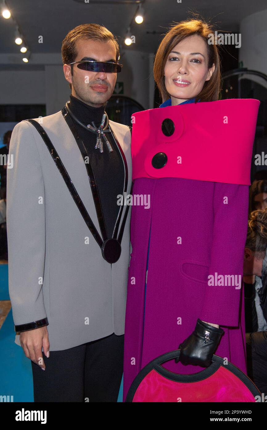 Paris, France. 05th Mar, 2023. Eva Crosetta and guest attending the ...