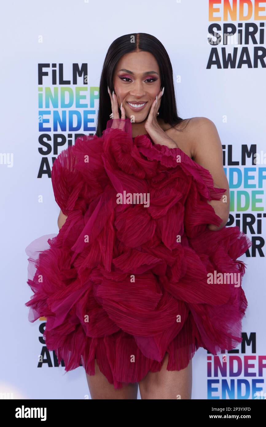 Michaela Jaé Rodriguez attends the 2023 Film Independent Spirit Awards ...
