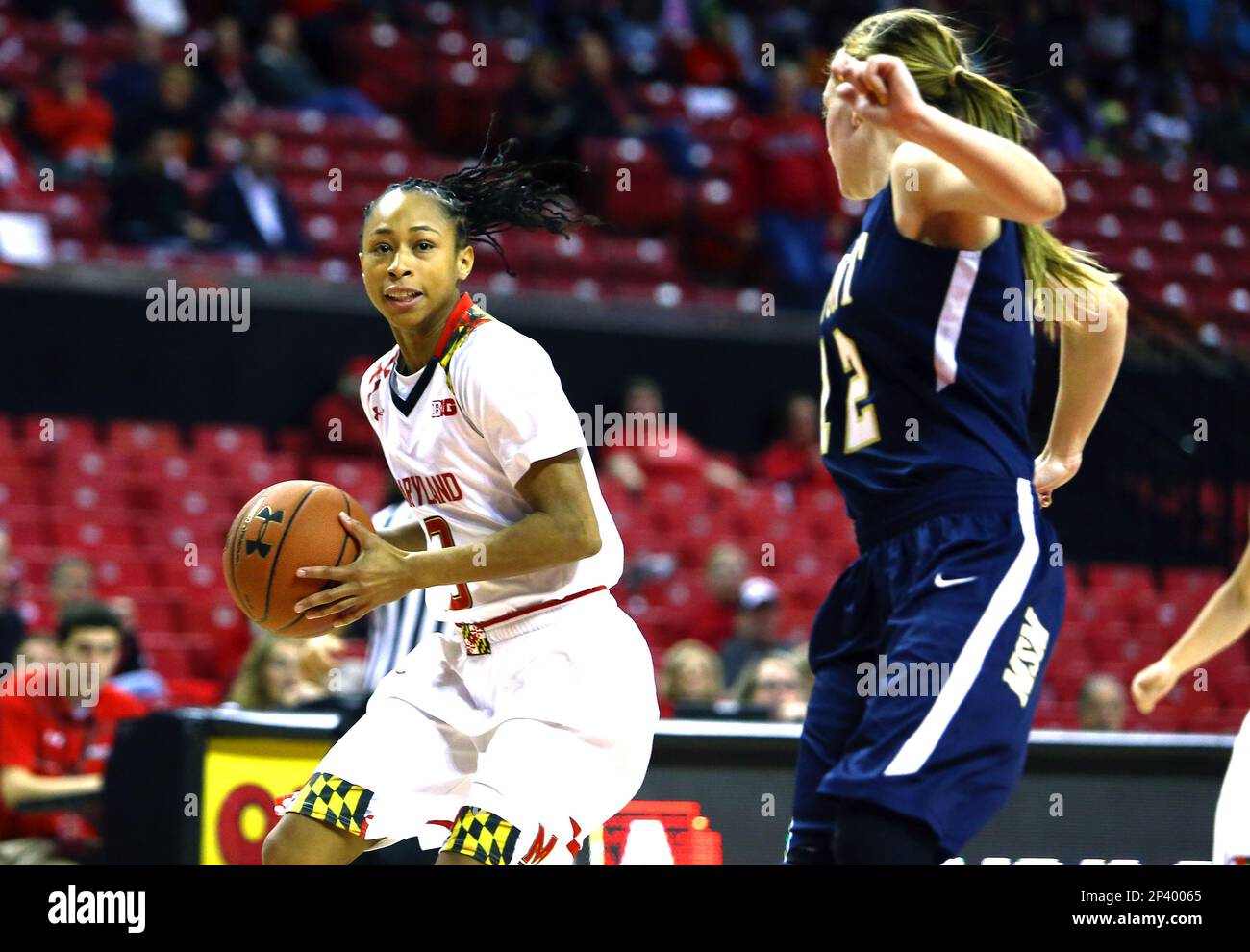 November 14 2014: Maryland Terrapins guard Brene Moseley (3) moves up ...