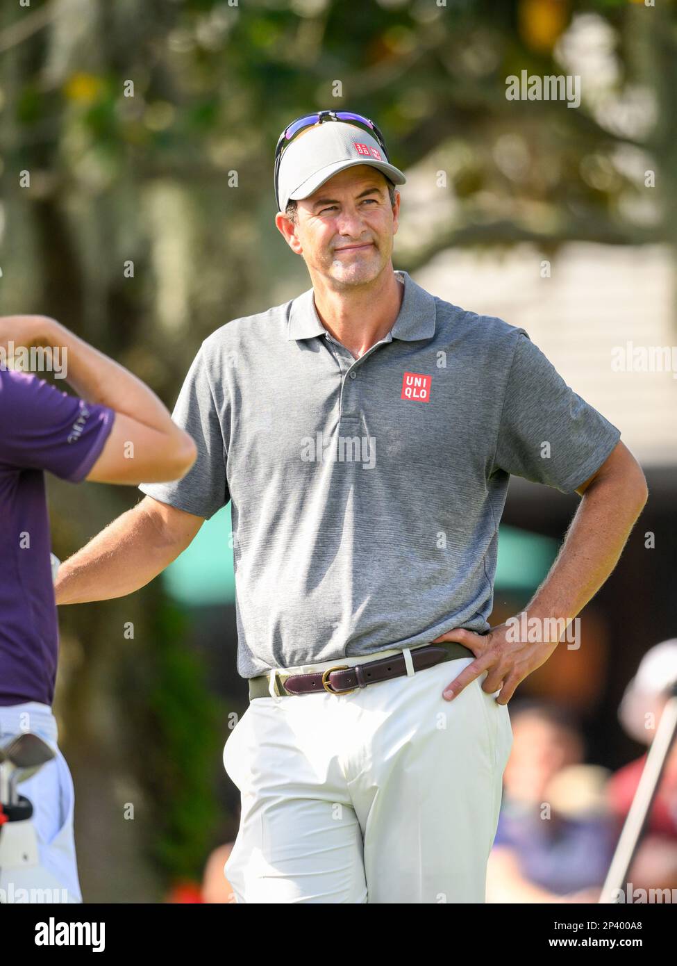Orlando, FL, USA. 5th Mar, 2023. Adam Scott of Australia on #1 tee during final round of the ...