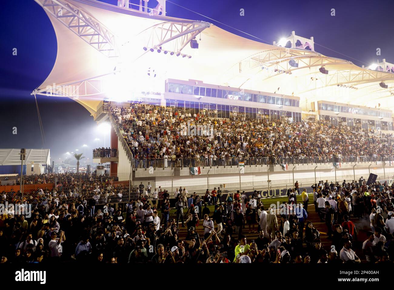 Fans during the Formula 1 Gulf Air Bahrain Grand Prix 2023, 1st round ...