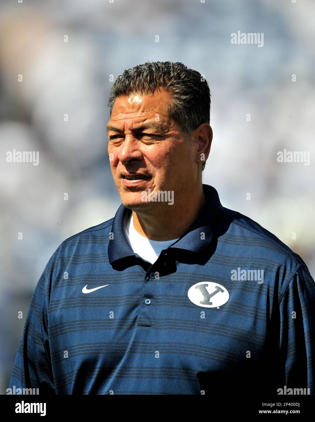 20 September 2014: BYU Offensive Coordinator Robert Anae before the ...
