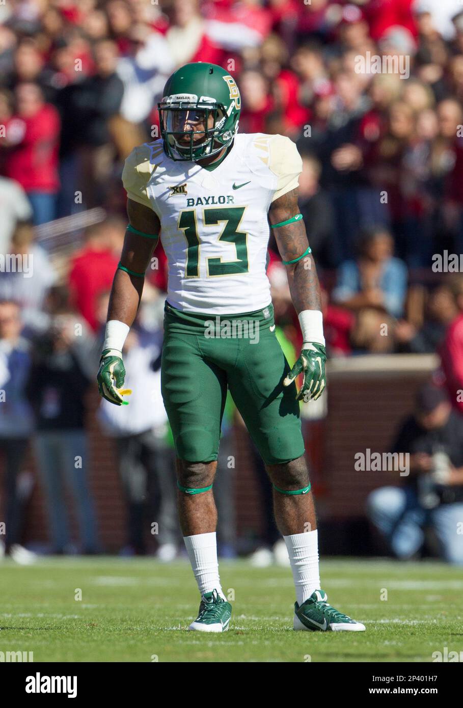 November 8, 2014: Baylor Bears safety Terrell Burt (13) during the NCAA ...