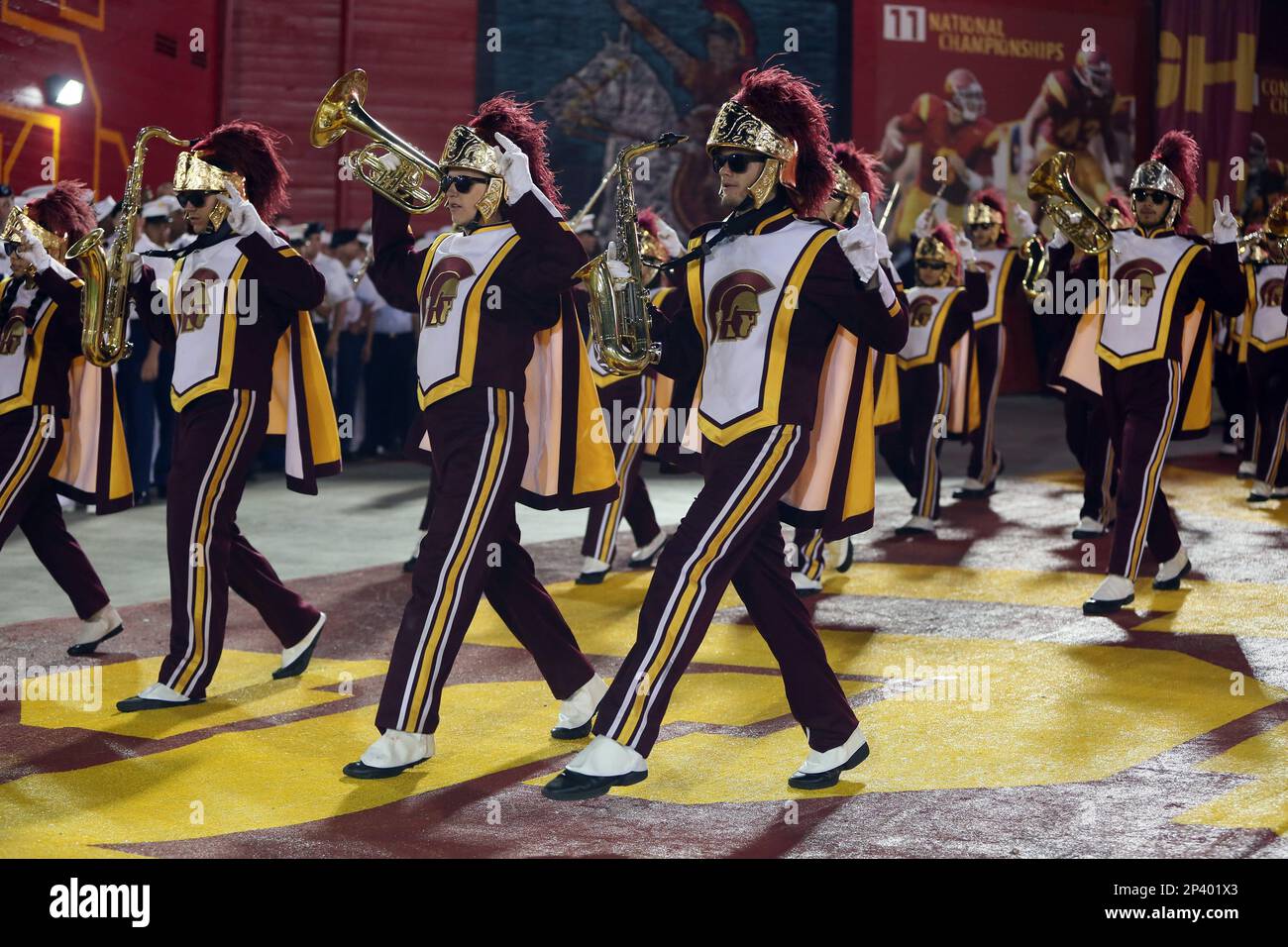 September 27, 2014: USC marching band performs before the game against ...