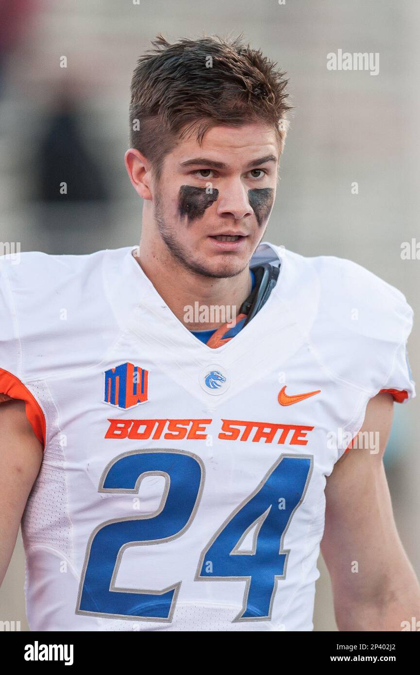 November 08, 2014: Wide receiver Dusty Fisher (24) of the Boise State ...