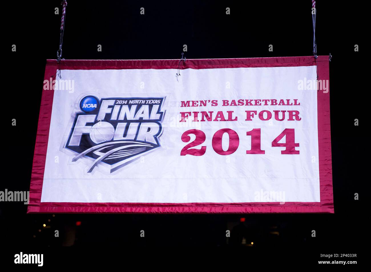November 14, 2014: Final Four banner is raised in the Kohl Center ...