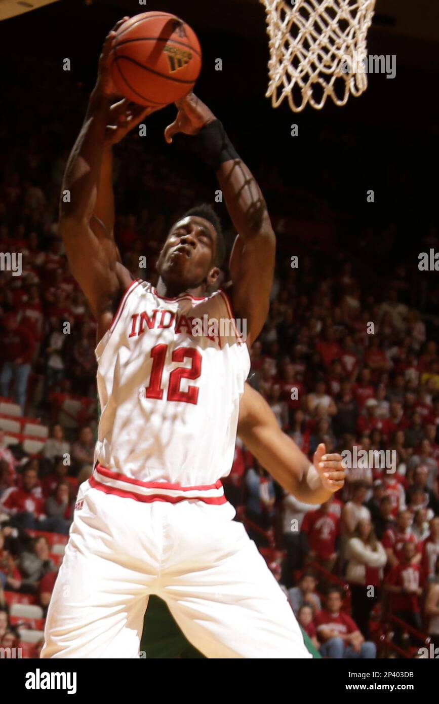 Indiana forward Hanner Mosquera-Perea (12) as Indiana played ...