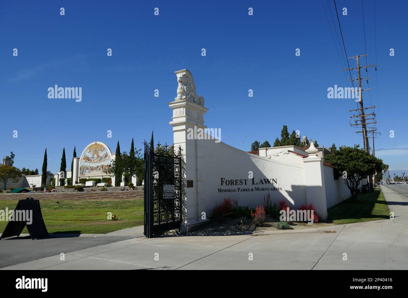 Long Beach, California, USA 2nd March 2023 Forest Lawn Long Beach ...