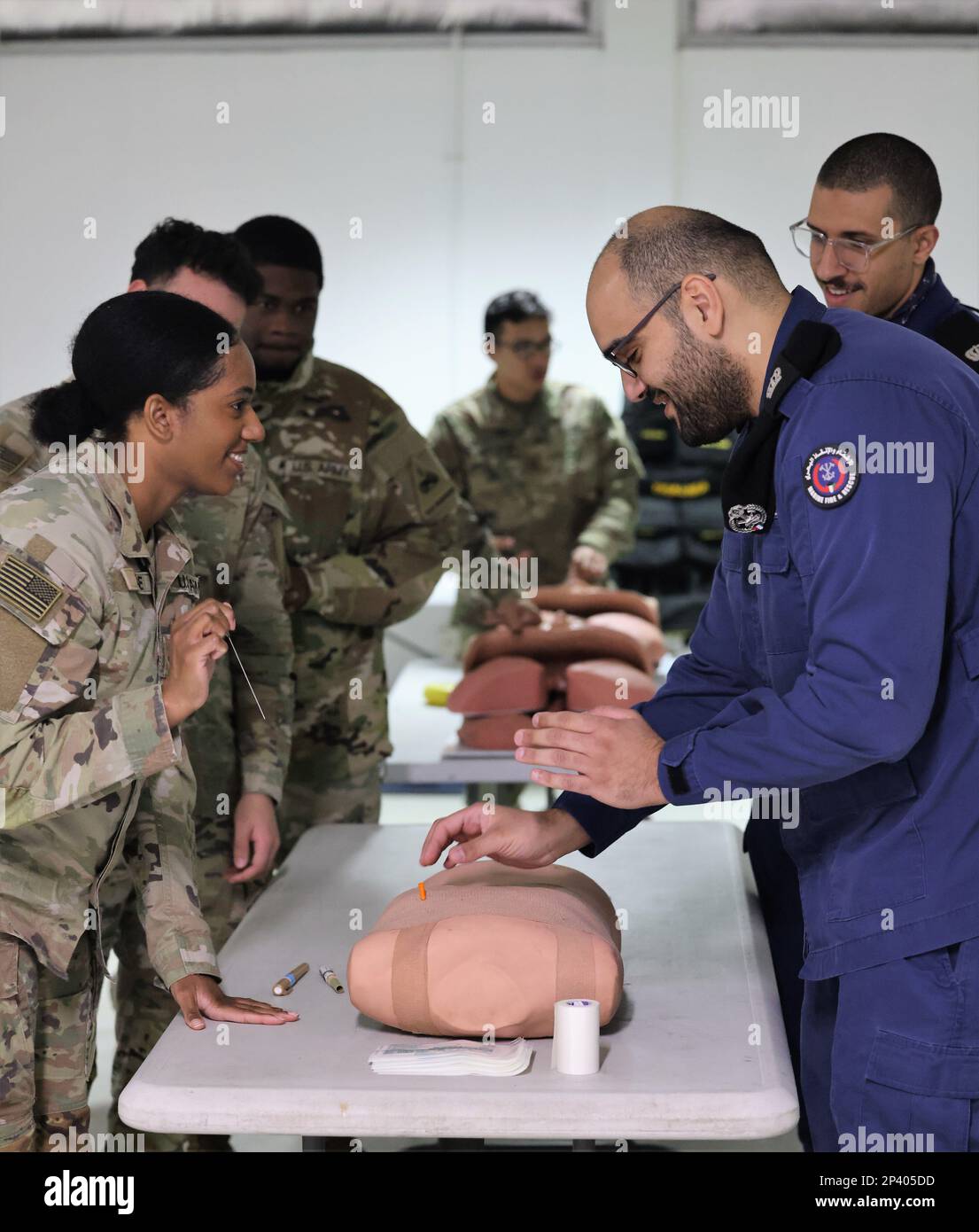 A cohort of new Combat Lifesavers receive CLS-TCCC training at Camp ...