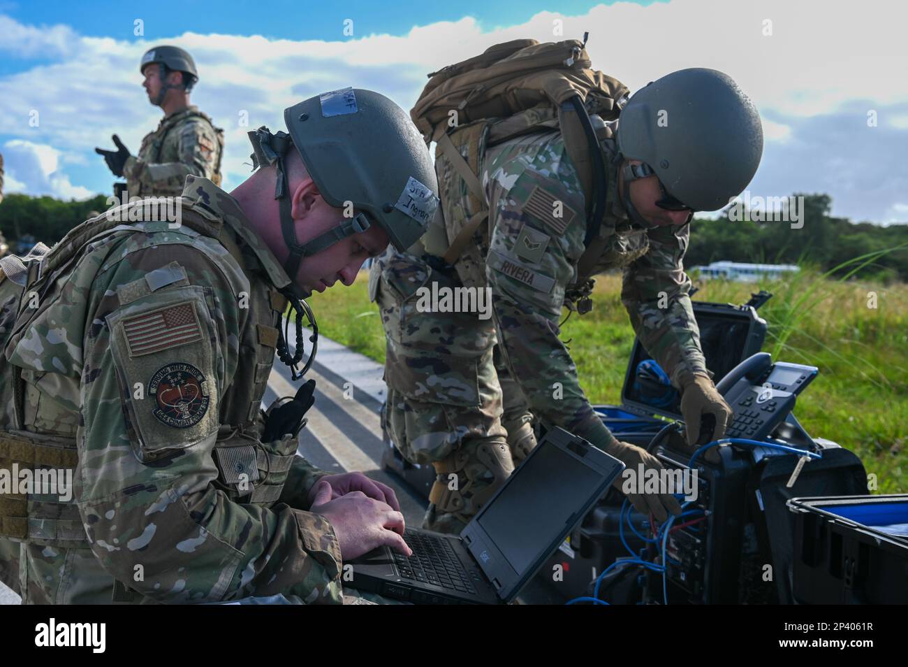 U.S. Air Force Senior Airman Alexander Ingram and U.S. Air Force Airman ...