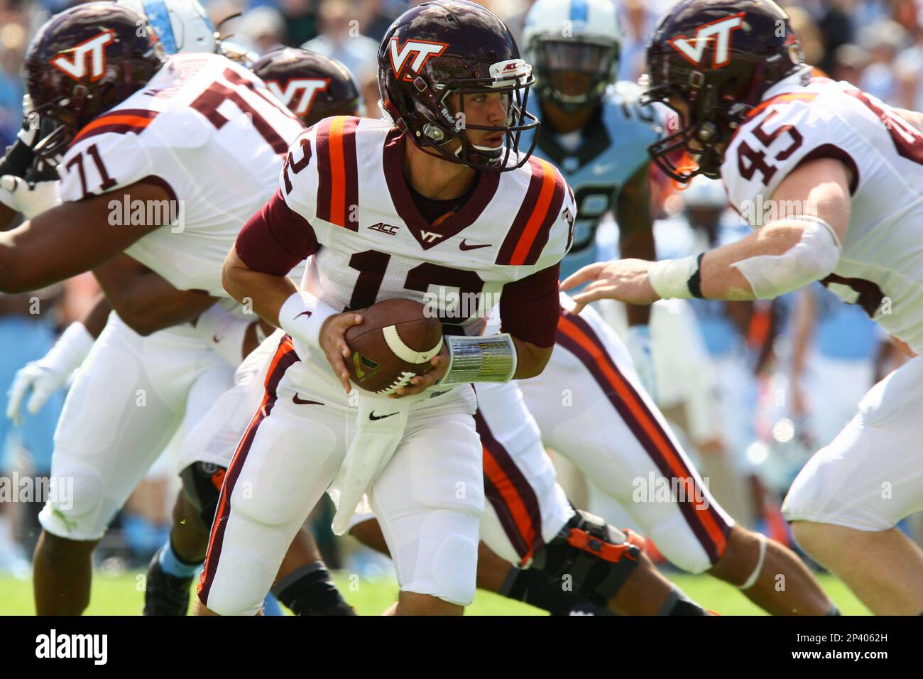 October 4, 2014: Virginia Tech Hokies quarterback Michael Brewer (12 ...