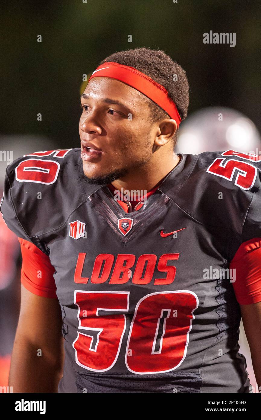 October 10, 2014: Defensive lineman Desmond Branch (50) of the New ...