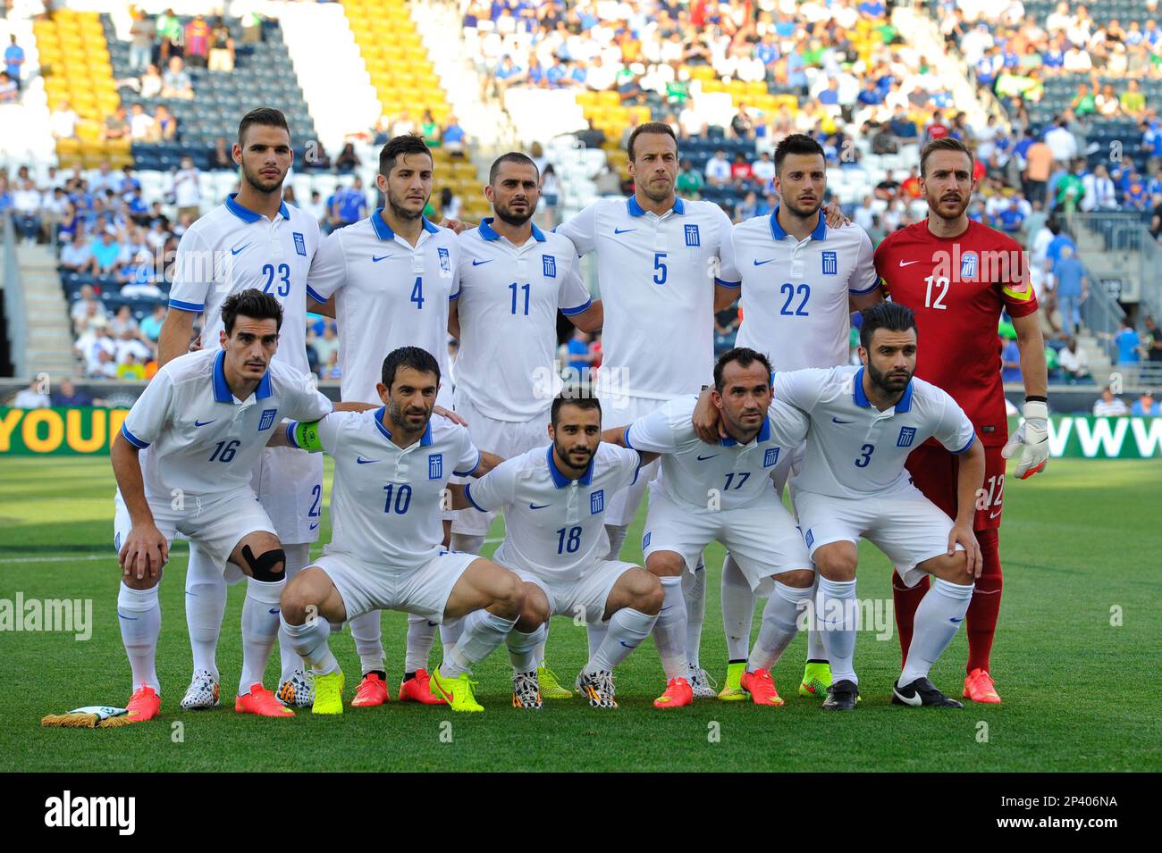 03 June 2014: The Greek national football team during a International ...