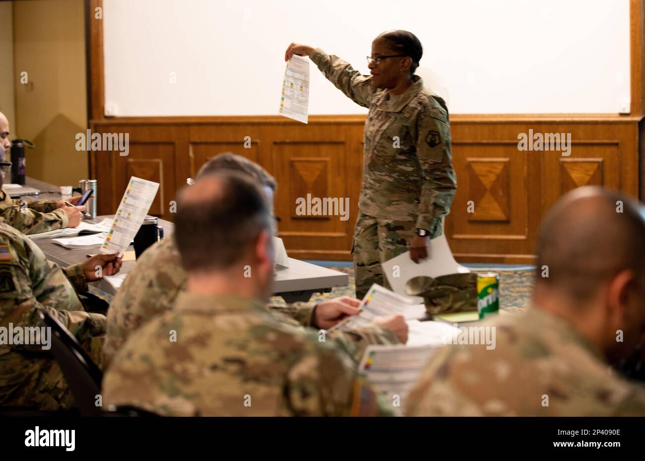 Brig. Gen. Wanda Williams, Commander of the 7th Mission Support Command ...