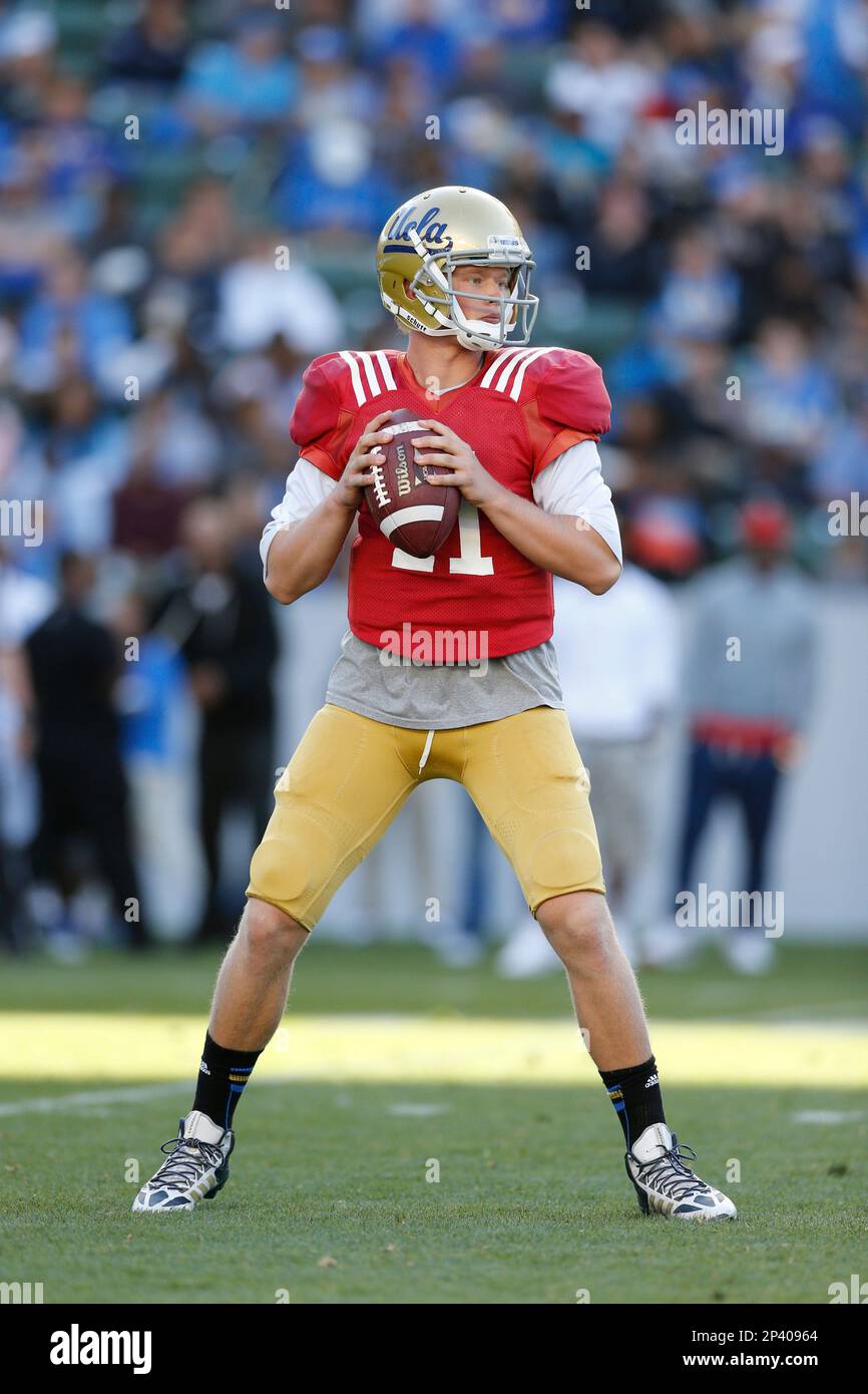 April 26, 2014: UCLA Bruins quarterback Jerry Neuheisel (11) during the ...