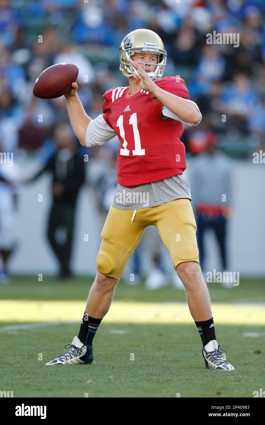 April 26, 2014: UCLA Bruins quarterback Jerry Neuheisel (11) during the ...
