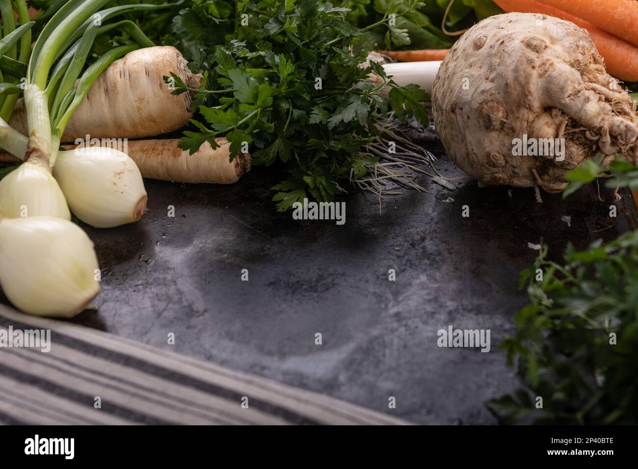 Fresh raw vegetables, a source of vitamins, ingredients of a vegetarian ...