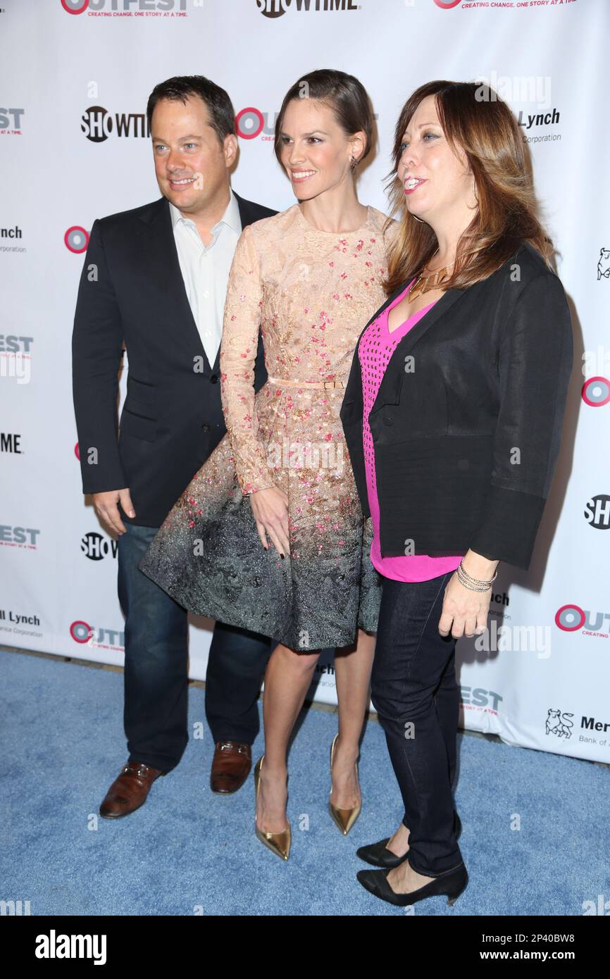 Photo by: JMA/STAR MAX/IPx11/12/14Hilary Swank and Kristen Schaffer at ...