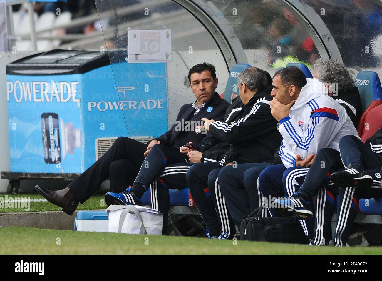Hubert FOURNIER - 09.11.2014 - Lyon / Guingamp - 13eme journee de Ligue ...