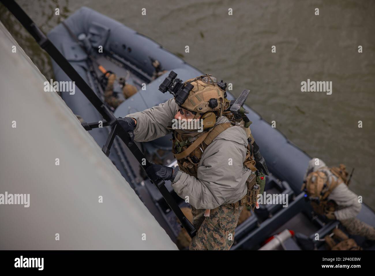 A U.S. Marine with the Maritime Special Purpose Force (MSPF), 26th ...