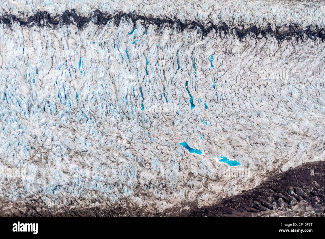 Glacier detail, Fair-weather Range in Glacier Bay National Park ...