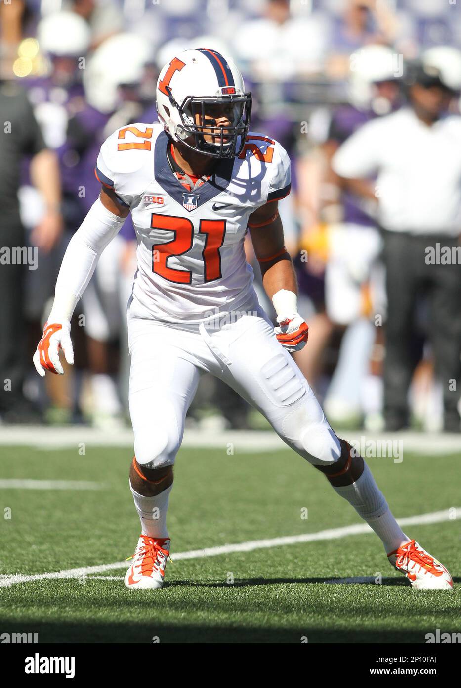 Illinois Illini Zane Petty (21) during a game against the Washington ...