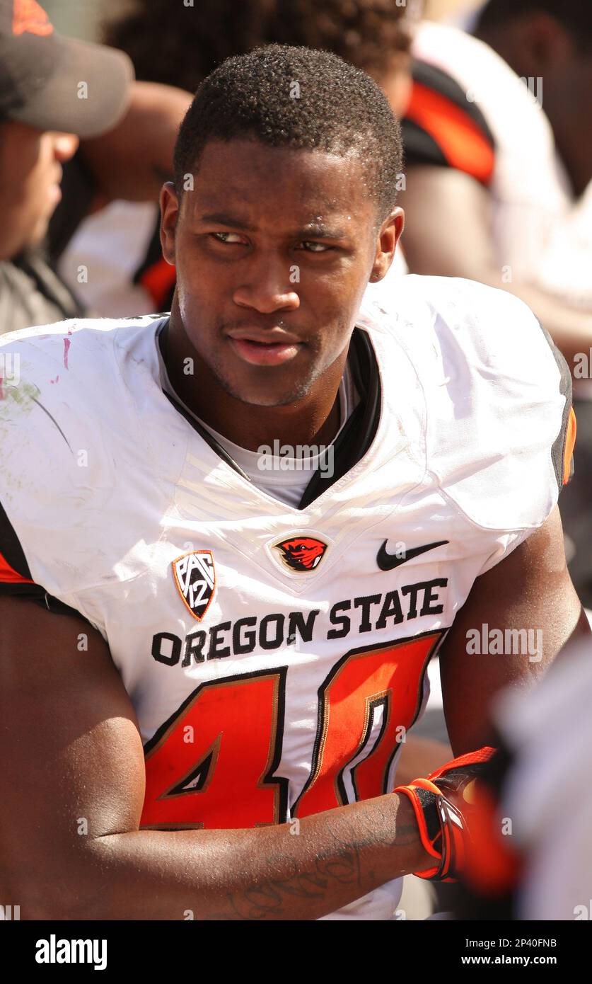 Oregon State Beavers Michael Doctor (40) during a game against the ...