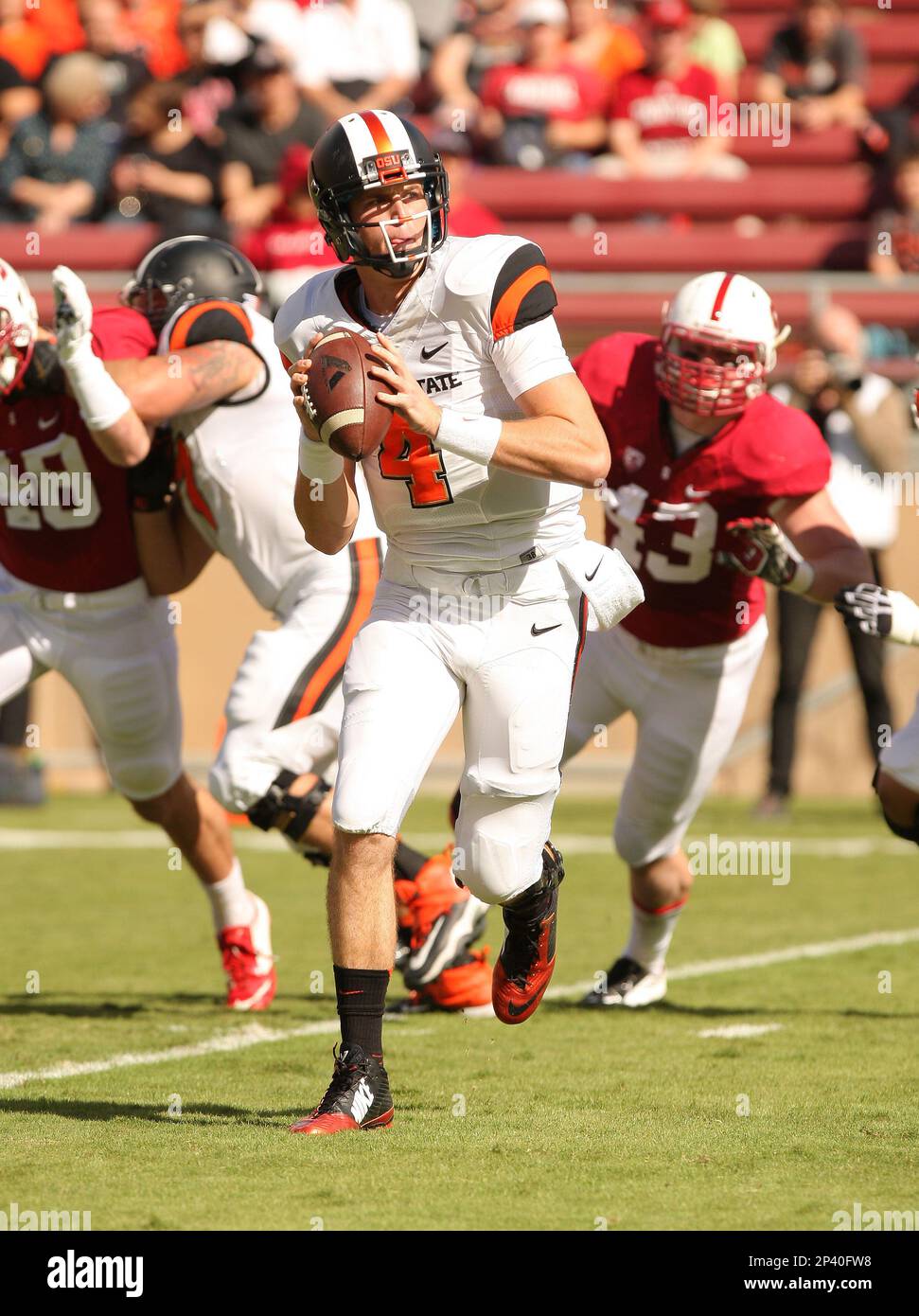 Oregon State Beavers Sean Mannion (4) during a game against the ...