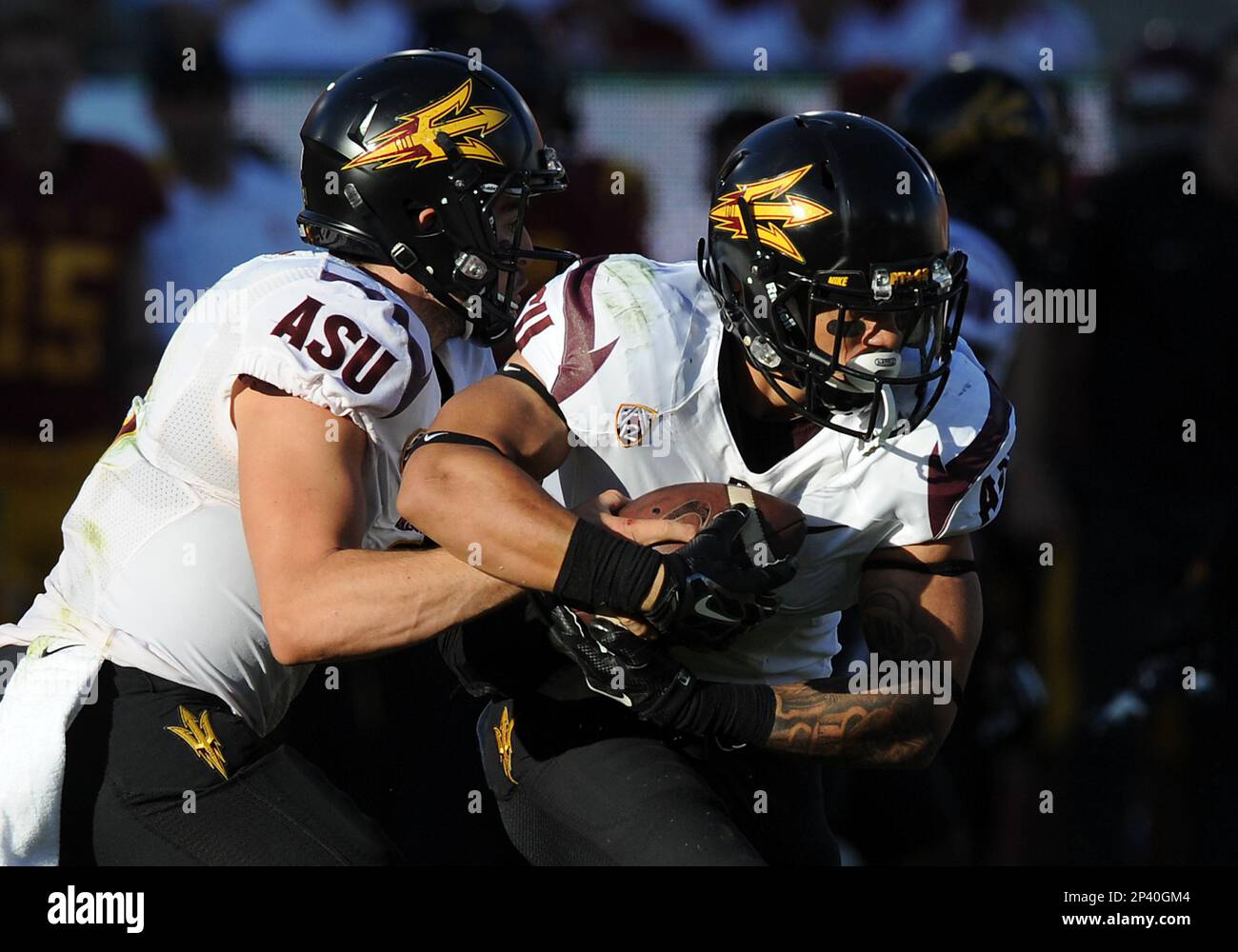 04 Oct. 2014: Arizona State Sun Devils quarterback (2) Mike Bercovici ...
