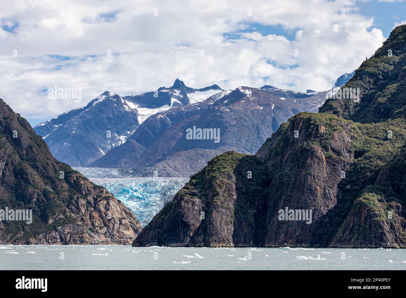 Ice calved from the South Sawyer Glacier in Tracy Arm-Fords Terror ...
