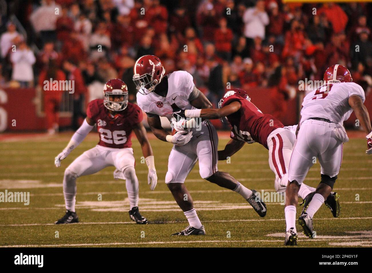 11 October 2014: University of Alabama running back T.J. Yeldon (4 ...
