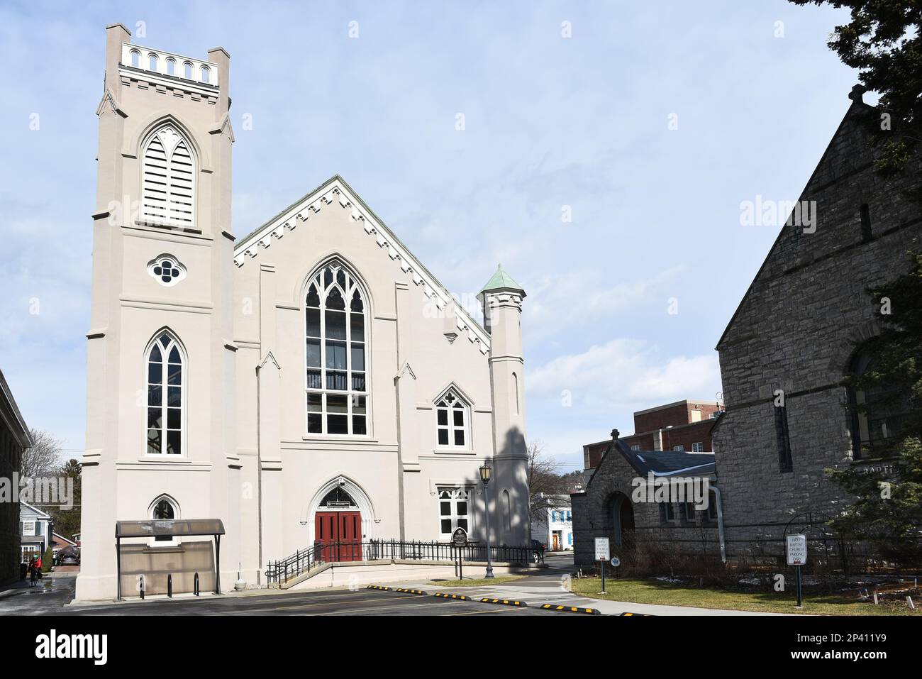 ITHACA, NEW YORK - 26 FEB 2023: The Governor Daniel D. Tompkins ...