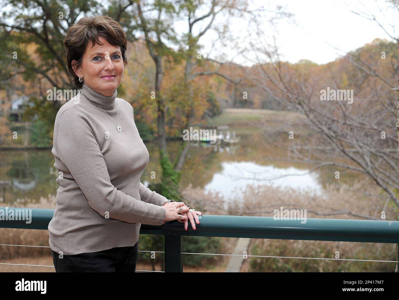 In a Nov. 5, 2014 photo, Susan Hahn poses for a photo in Arnold, Md. It ...