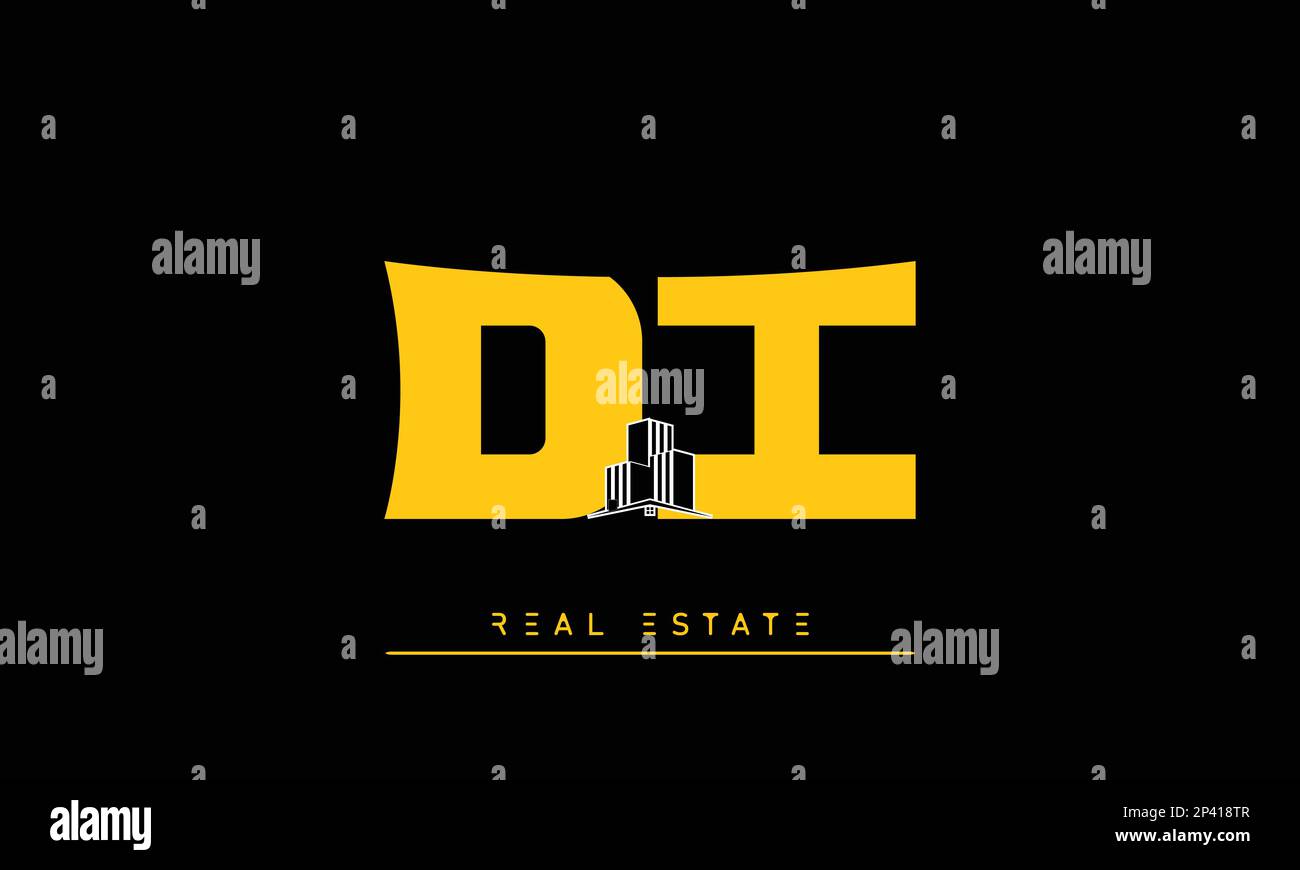 Di real estate logo Stock Vector Images - Alamy