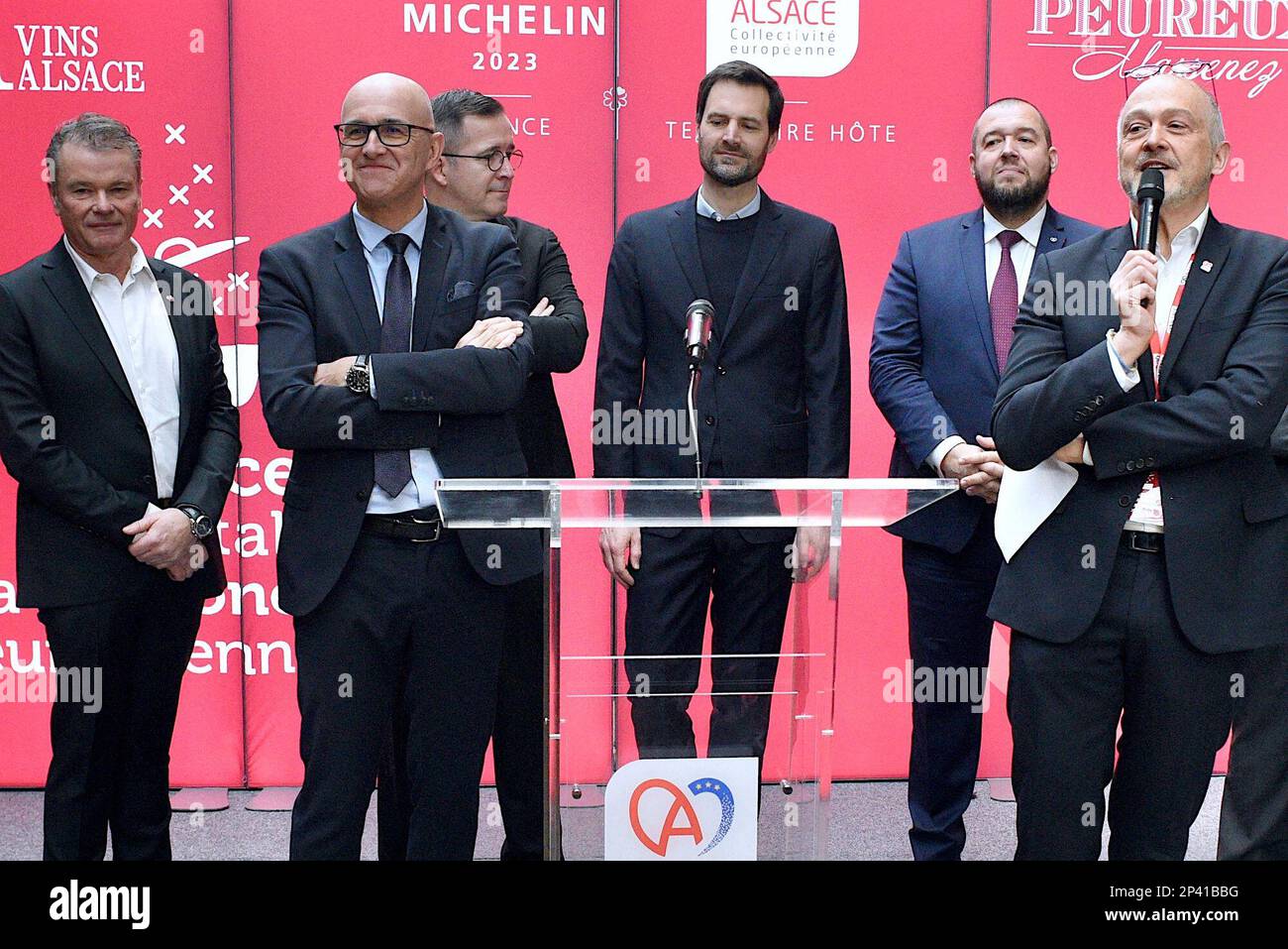 Strasbourg, France. 05th Mar, 2023. Start of the Michelin Guide Stars ...