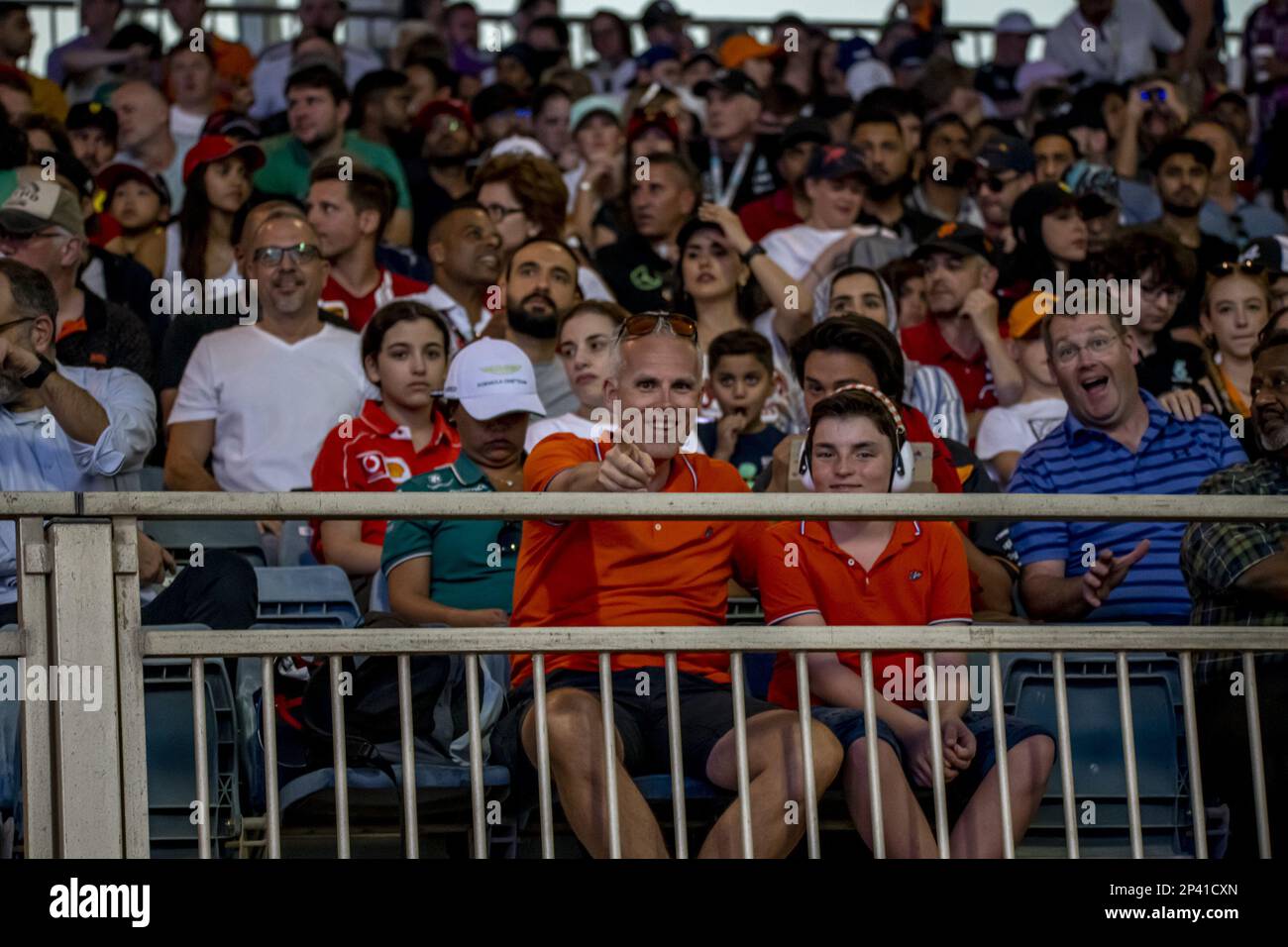 Sakhir - 05-03-2023, Bahrain, Fans at the Formula 1 Bahrain Grand Prix ...