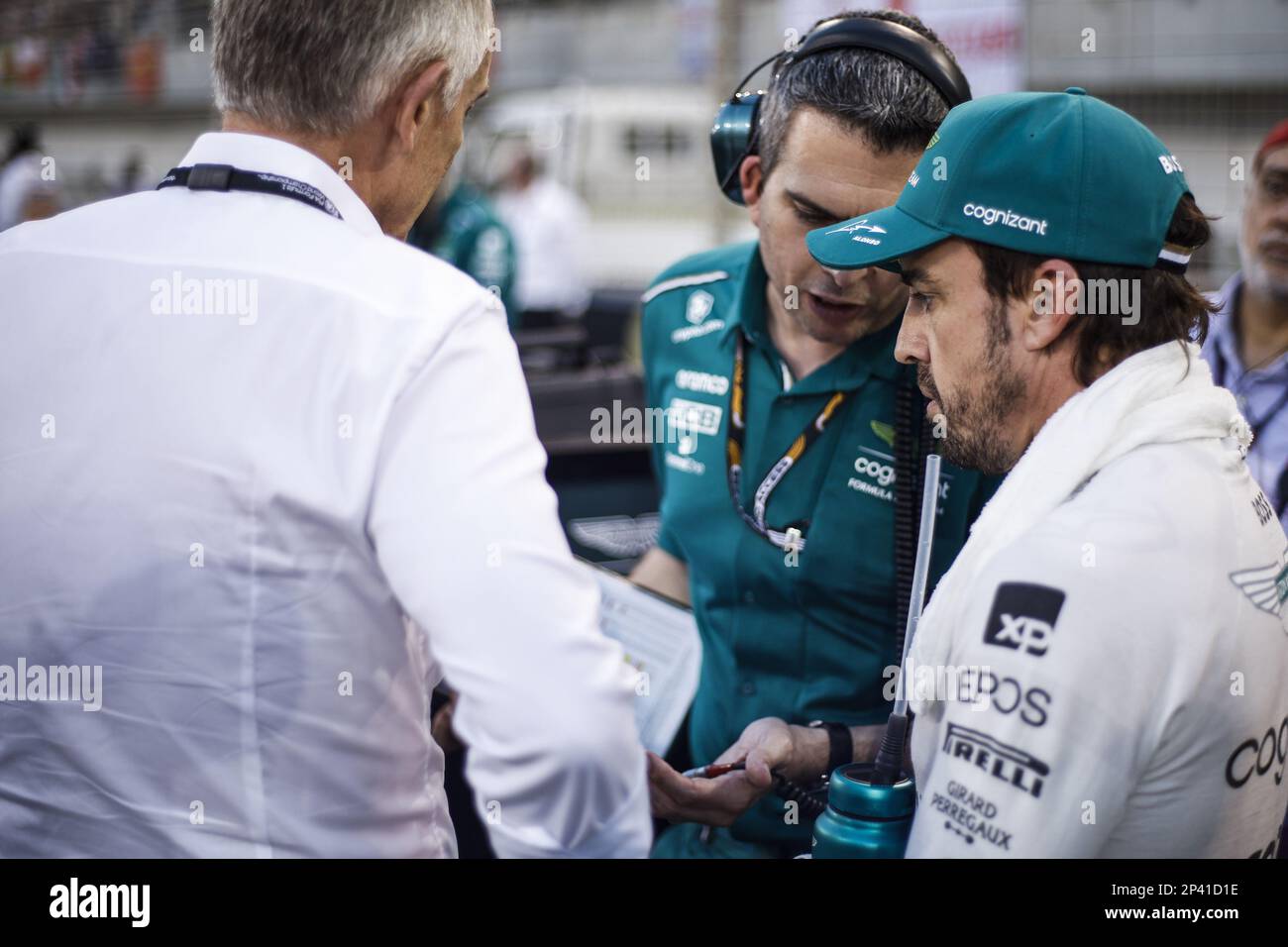 ALONSO Fernando (spa), Aston Martin F1 Team AMR23, portrait WHITMARSH ...