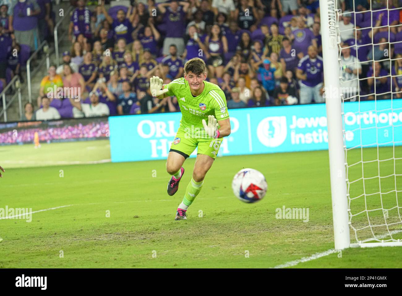 Orlando, Florida, USA, March 4, 2023, FC Cincinnati goalkeeper Roman ...