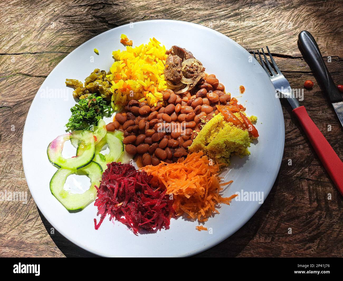 Traditional brazilian food at the Pantanal Marimbus, waters of many ...