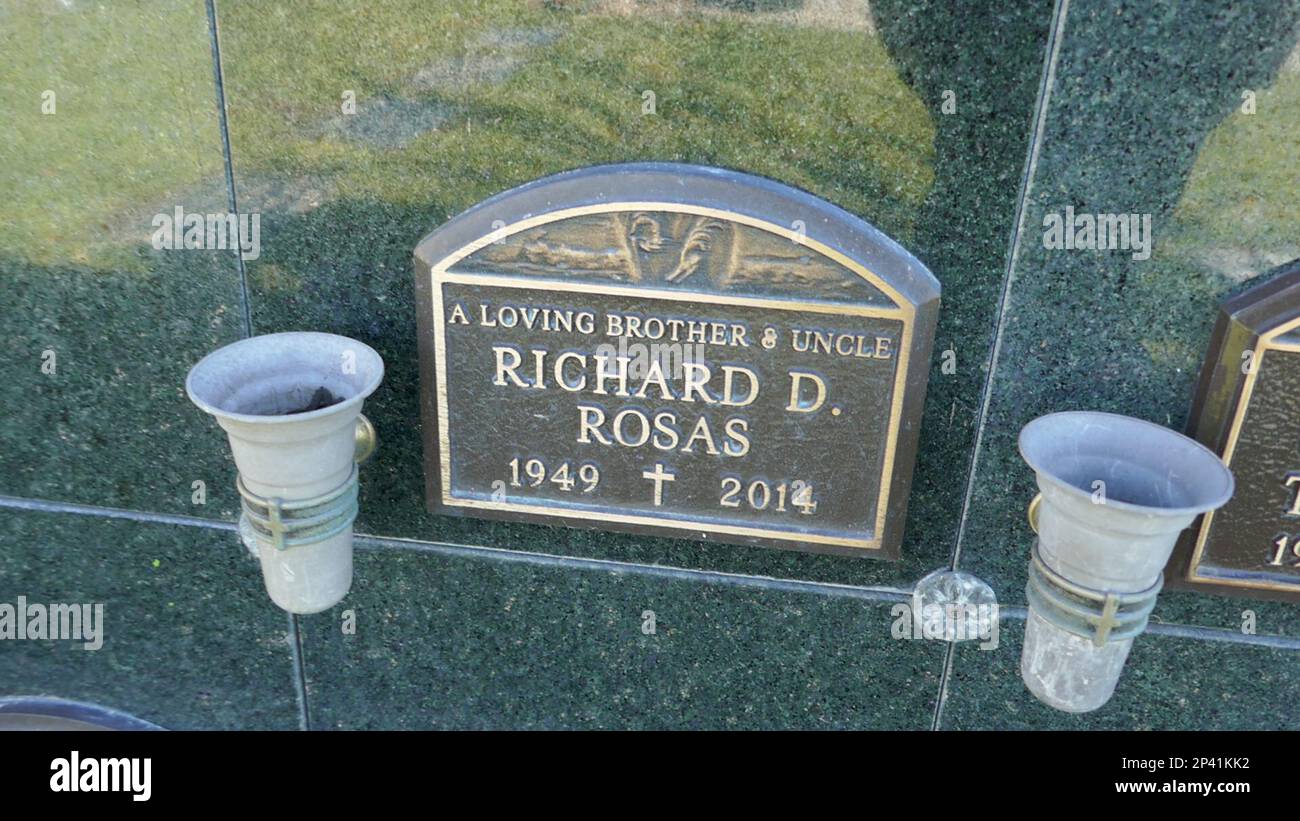 Long Beach, California, USA 2nd March 2023 Musician Rick Rosas's Grave ...