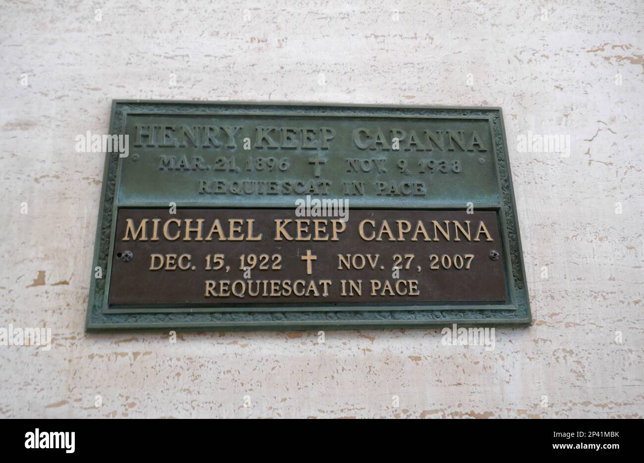 Long Beach, California, USA 2nd March 2023 Actor Michael Keep's Grave ...