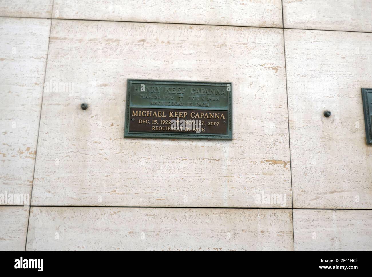 Long Beach, California, USA 2nd March 2023 Actor Michael Keep's Grave ...