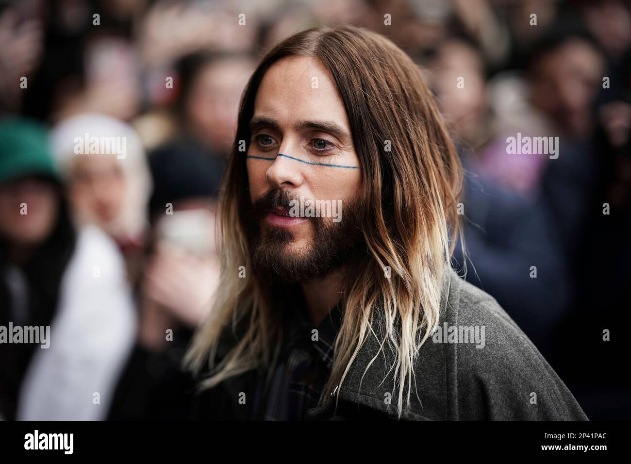 Jared Leto poses for photographers upon arrival at the Vivienne ...