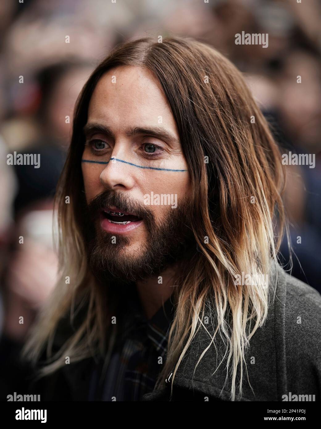 Jared Leto poses for photographers upon arrival at the Vivienne ...